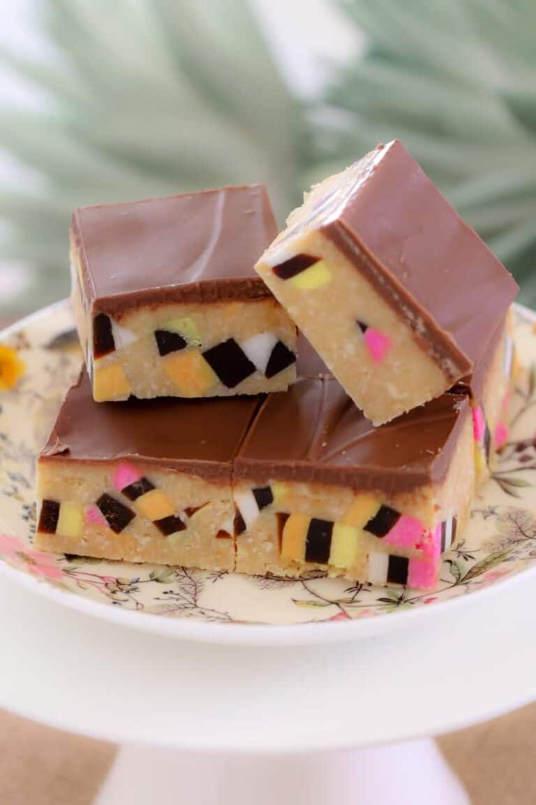 Licorice Allsort Slice | No-Bake - Bake Play Smile