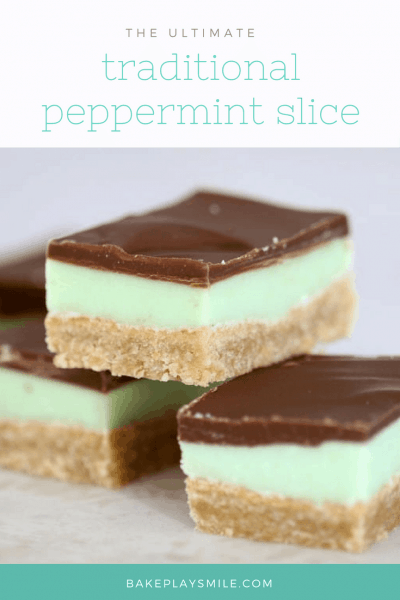Traditional Peppermint Slice (an all-time favourite classic recipe ...