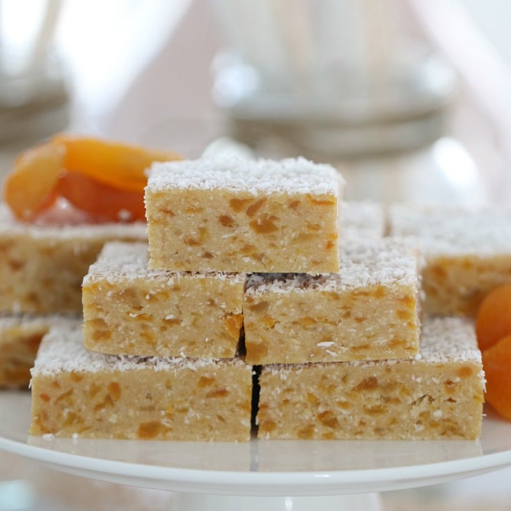 Apricot Coconut Slice (No-Bake) - Bake Play Smile