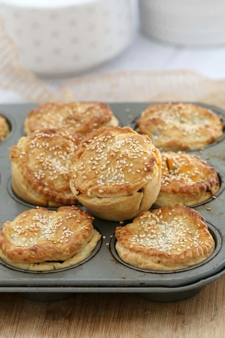 Muffin Tray Chunky Meat Pies - Bake Play Smile