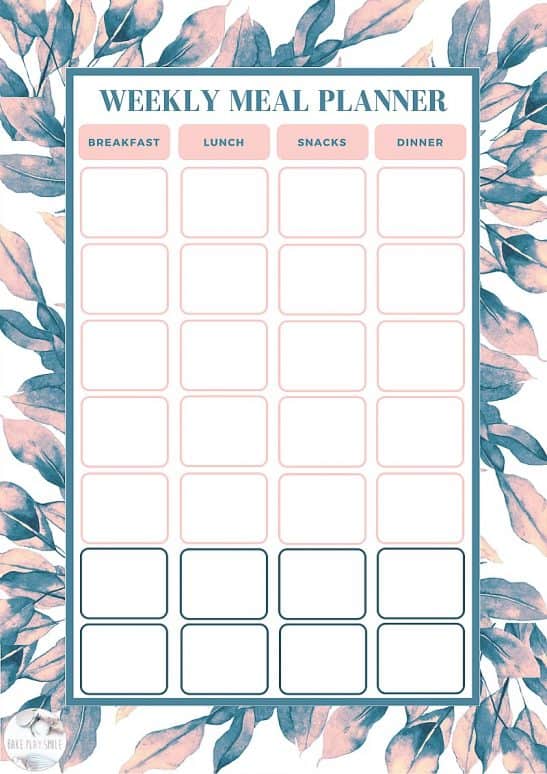 FREE Weekly Meal Planning Template Bake Play Smile free-weekly-meal-planning-template-bake-play-smile