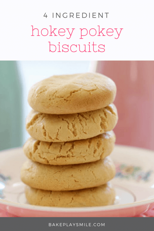 4 Ingredient Hokey Pokey Biscuits - Bake Play Smile