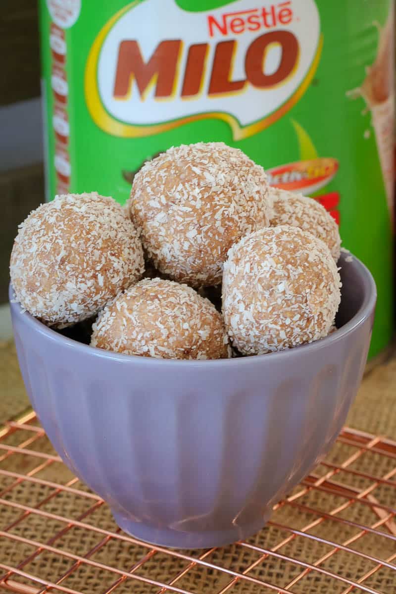 Easy Milo Balls | 4 Ingredients - Bake Play Smile