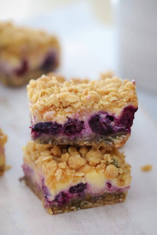 Lemon Blueberry Crumble Slice - Bake Play Smile