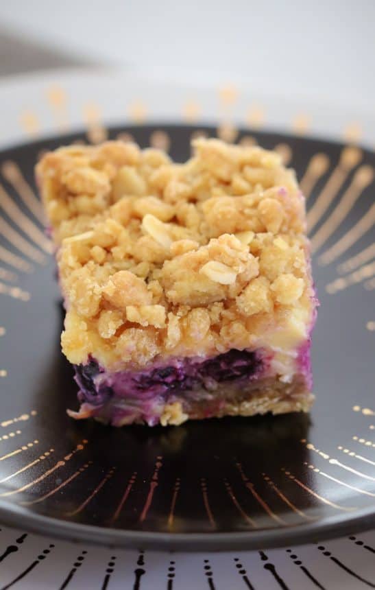 Lemon Blueberry Crumble Slice - Bake Play Smile