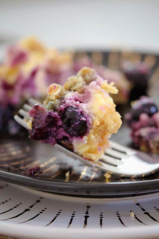 Lemon Blueberry Crumble Slice - Bake Play Smile