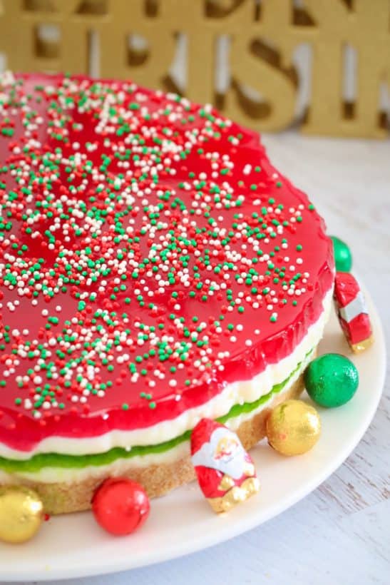Christmas Jelly Cake | No-Bake - Bake Play Smile