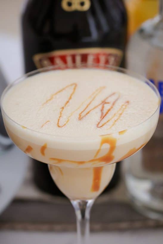 Boozy Salted Caramel Cocktail - Bake Play Smile