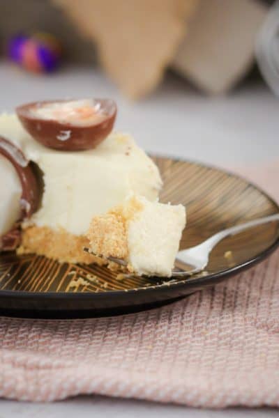 No Bake Cadbury Creme Egg Cheesecake Recipe - Bake Play Smile