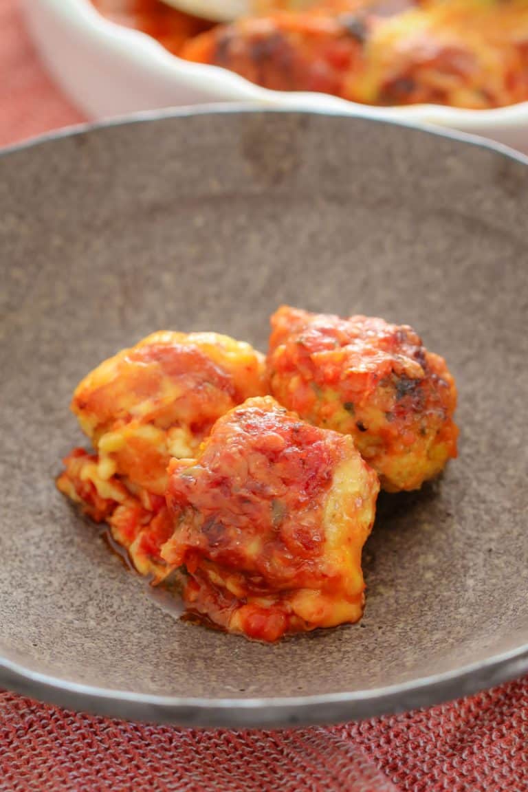 Oven Baked Chicken Parma Balls - Bake Play Smile