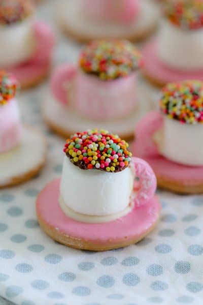 Tic Toc Tea Cup Biscuits | Kids Party Food Recipe - Bake Play Smile