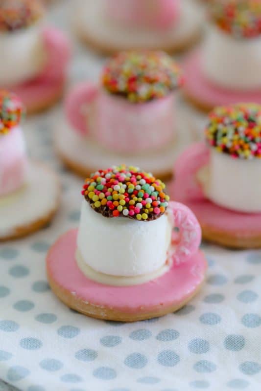 Tic Toc Tea Cup Biscuits | Kids Party Food Recipe - Bake Play Smile