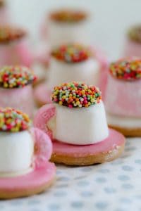 Tic Toc Tea Cup Biscuits | Kids Party Food Recipe - Bake Play Smile