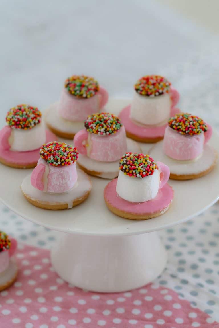 Tic Toc Tea Cup Biscuits | Kids Party Food Recipe - Bake Play Smile