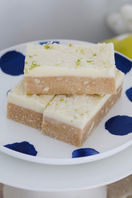 Coconut & Lime Slice | No-Bake - Bake Play Smile