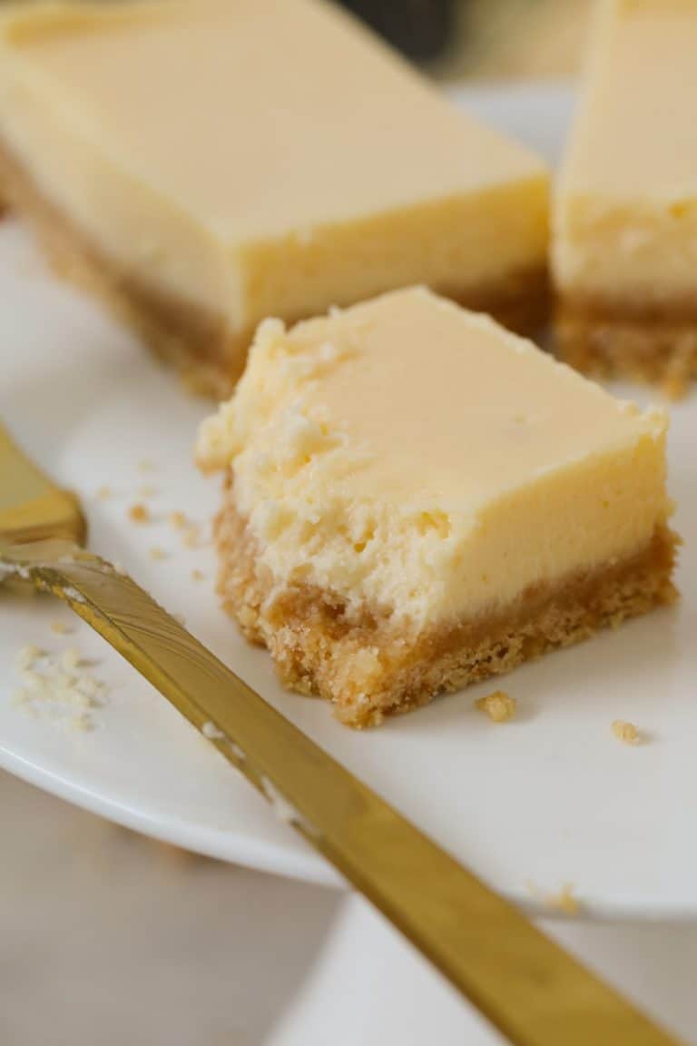 Creamy Lemon Slice | 5 Ingredients - Bake Play Smile