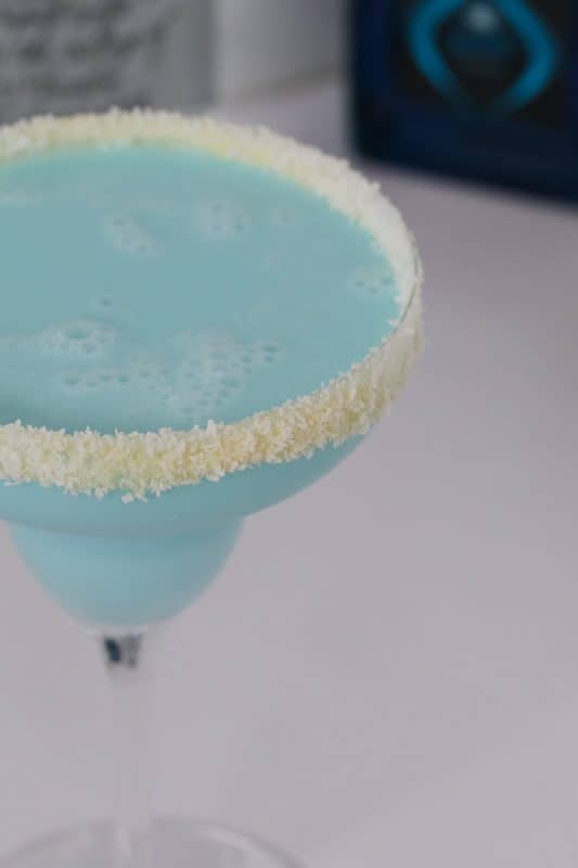 Blue Coconut Rum Cocktail | Malibu, Vodka & Blue Curacao - Bake Play Smile