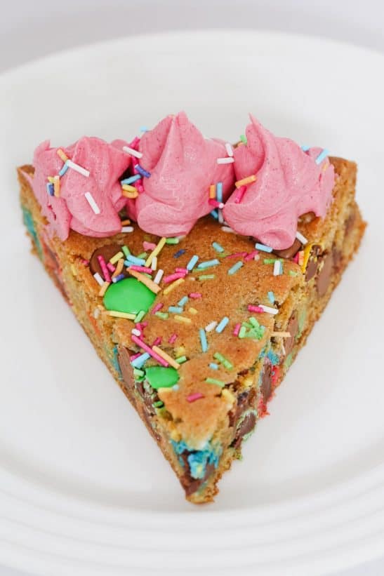 Giant Cookie Cake Recipe | M&Ms & Chocolate Chip - Bake Play Smile