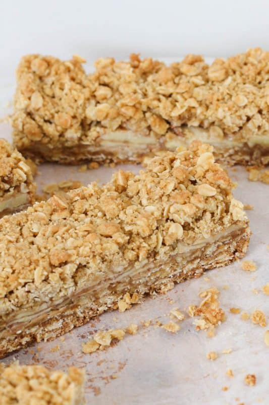 Apple Crumble Slice - Bake Play Smile