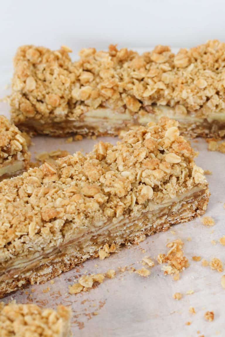 Apple Crumble Slice - Bake Play Smile