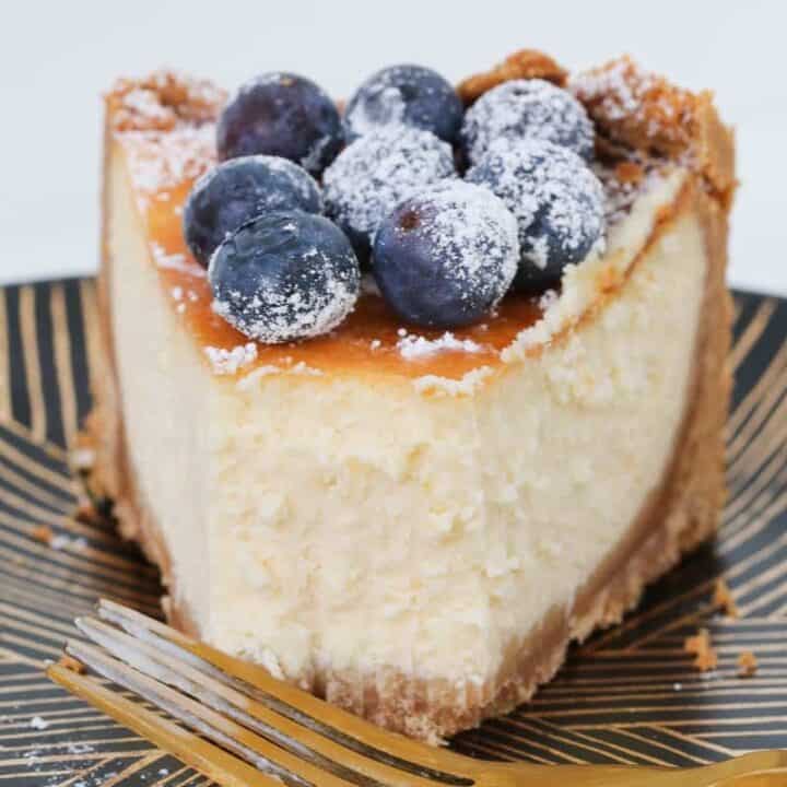 Classic New York Baked Cheesecake - Bake Play Smile