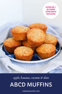 Healthy ABCD Muffins (Apple, Banana, Coconut & Date) - Bake Play Smile