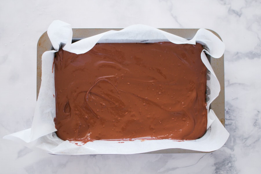 Chocolate Crunchie Slice | No-Bake Honeycomb Slice - Bake Play Smile