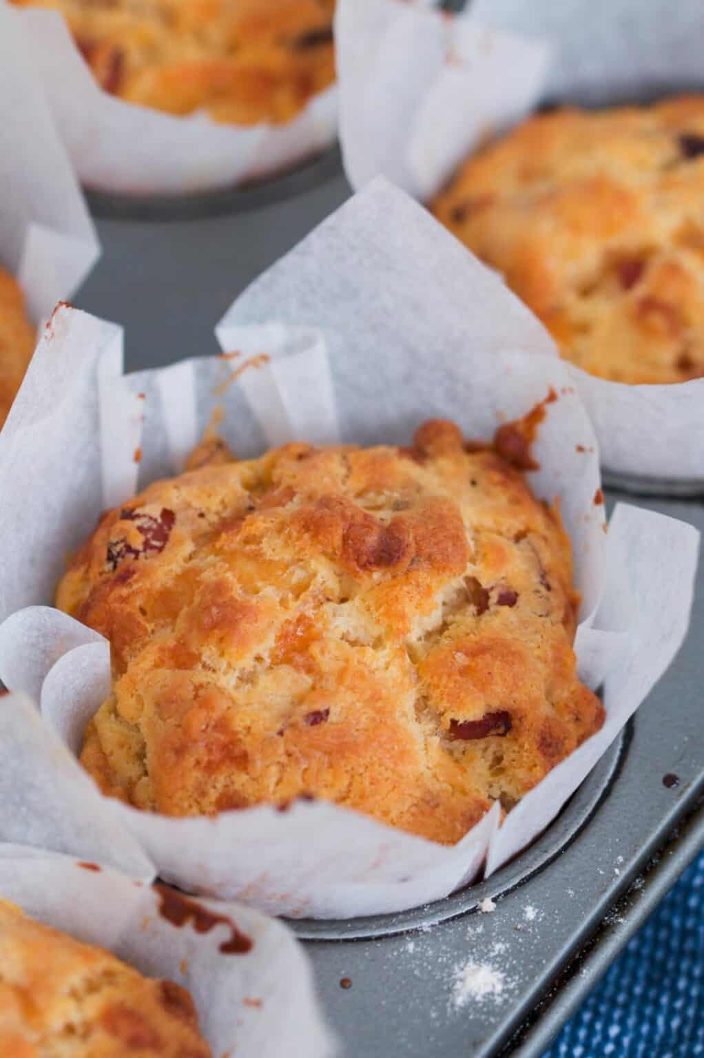 Bacon & Cheese Muffins - Bake Play Smile