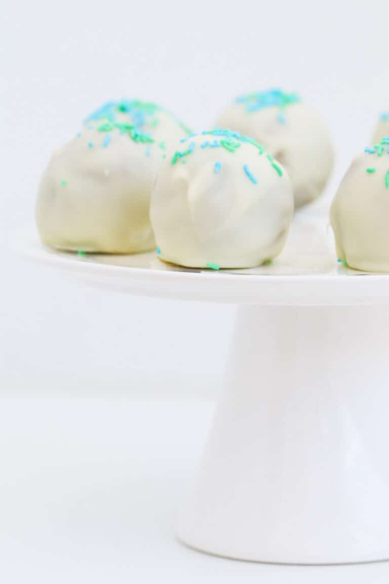 Peppermint Crisp Tim Tam Balls - Bake Play Smile