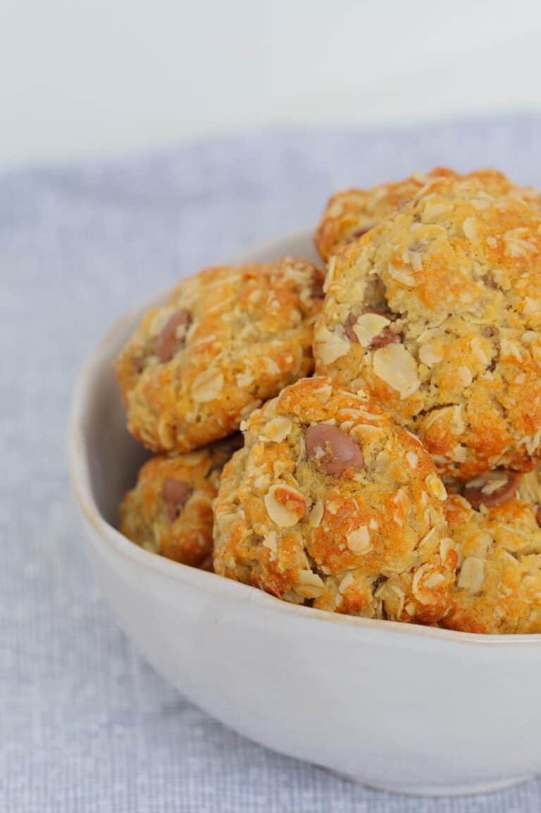 Chocolate Chip Oat Biscuits - Bake Play Smile