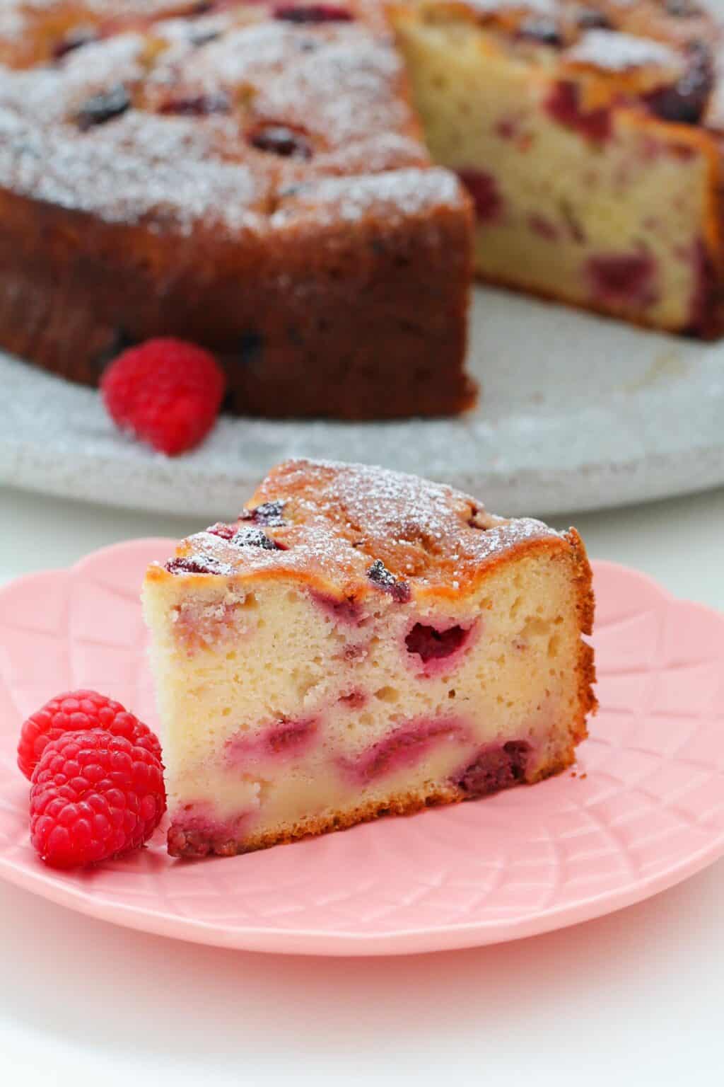 Raspberry Ricotta Cake - Bake Play Smile