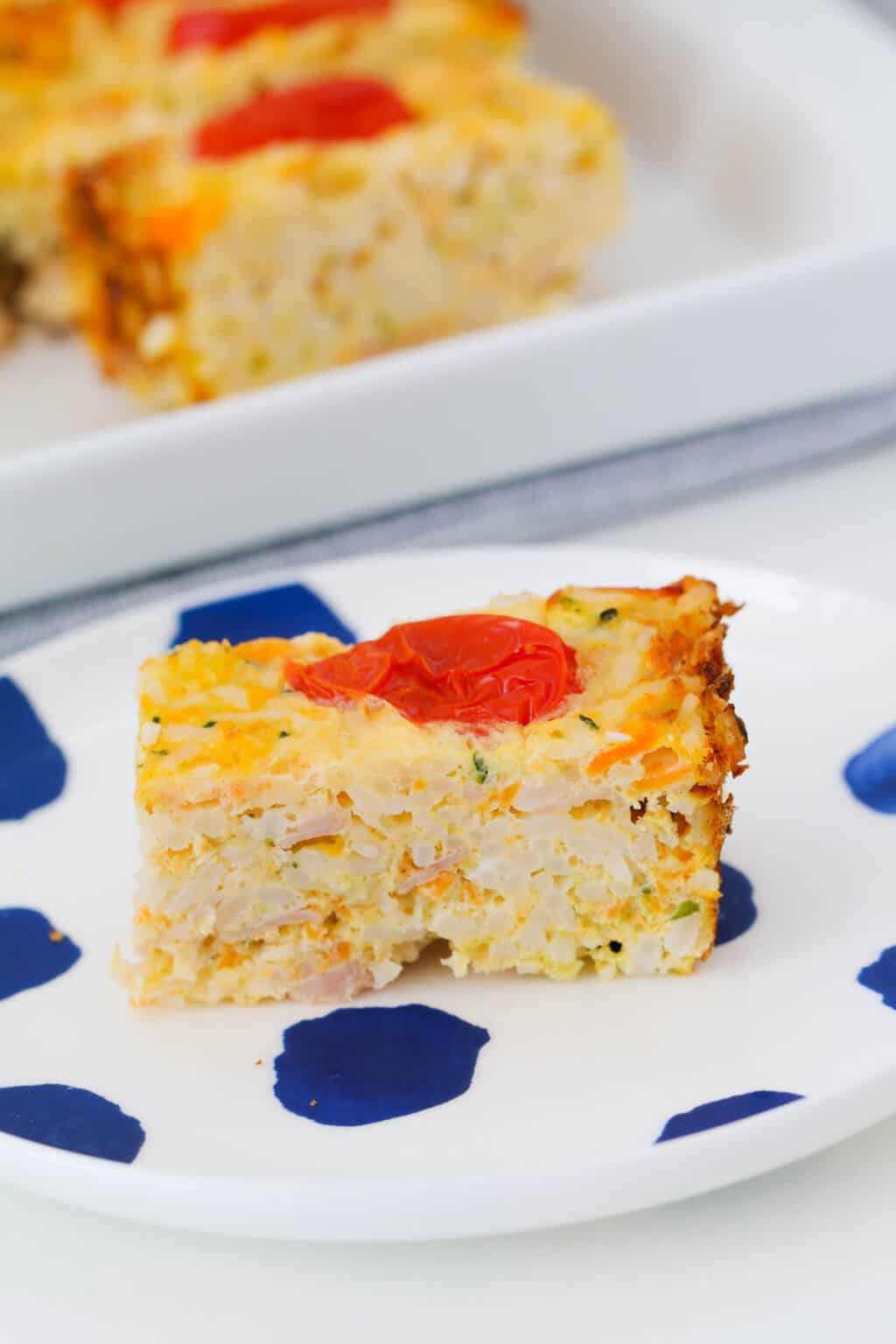 Rice & Vegetable Slice - Bake Play Smile