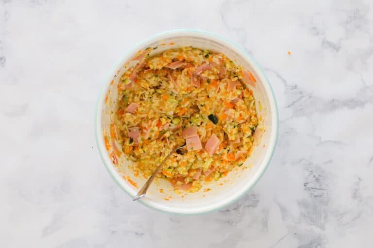 Rice & Vegetable Slice - Bake Play Smile