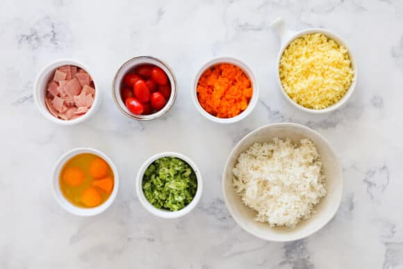 Rice & Vegetable Slice - Bake Play Smile