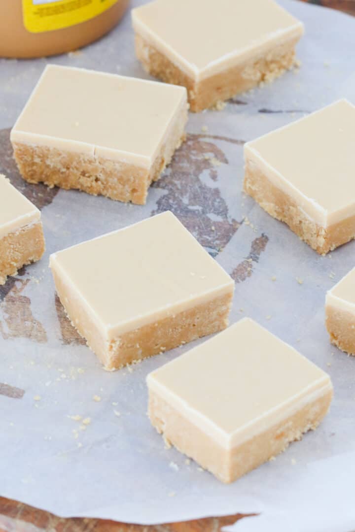 Peanut Butter Slice | 5 Ingredients - Bake Play Smile