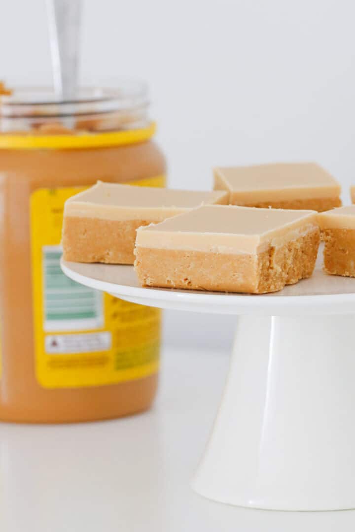 Peanut Butter Slice | 5 Ingredients - Bake Play Smile