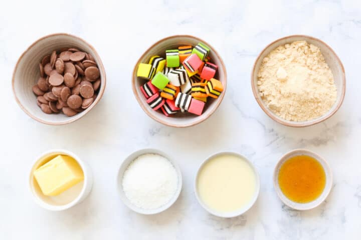 Licorice Allsort Slice | No-Bake - Bake Play Smile