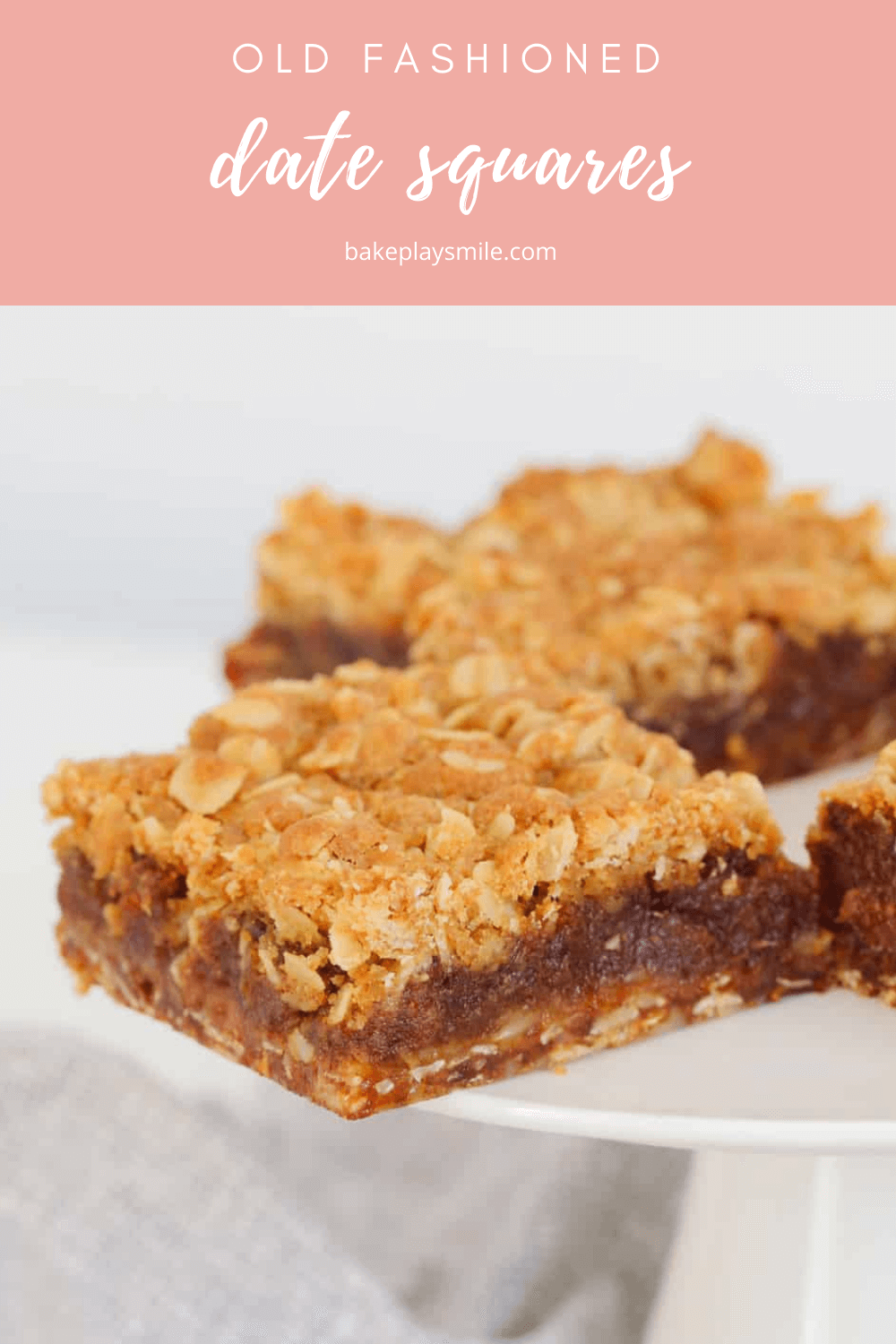 Date Squares | Classic Recipe - Bake Play Smile