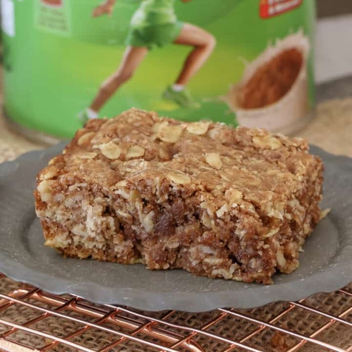Oat & Milo Slice | Lunch Box Recipe - Bake Play Smile