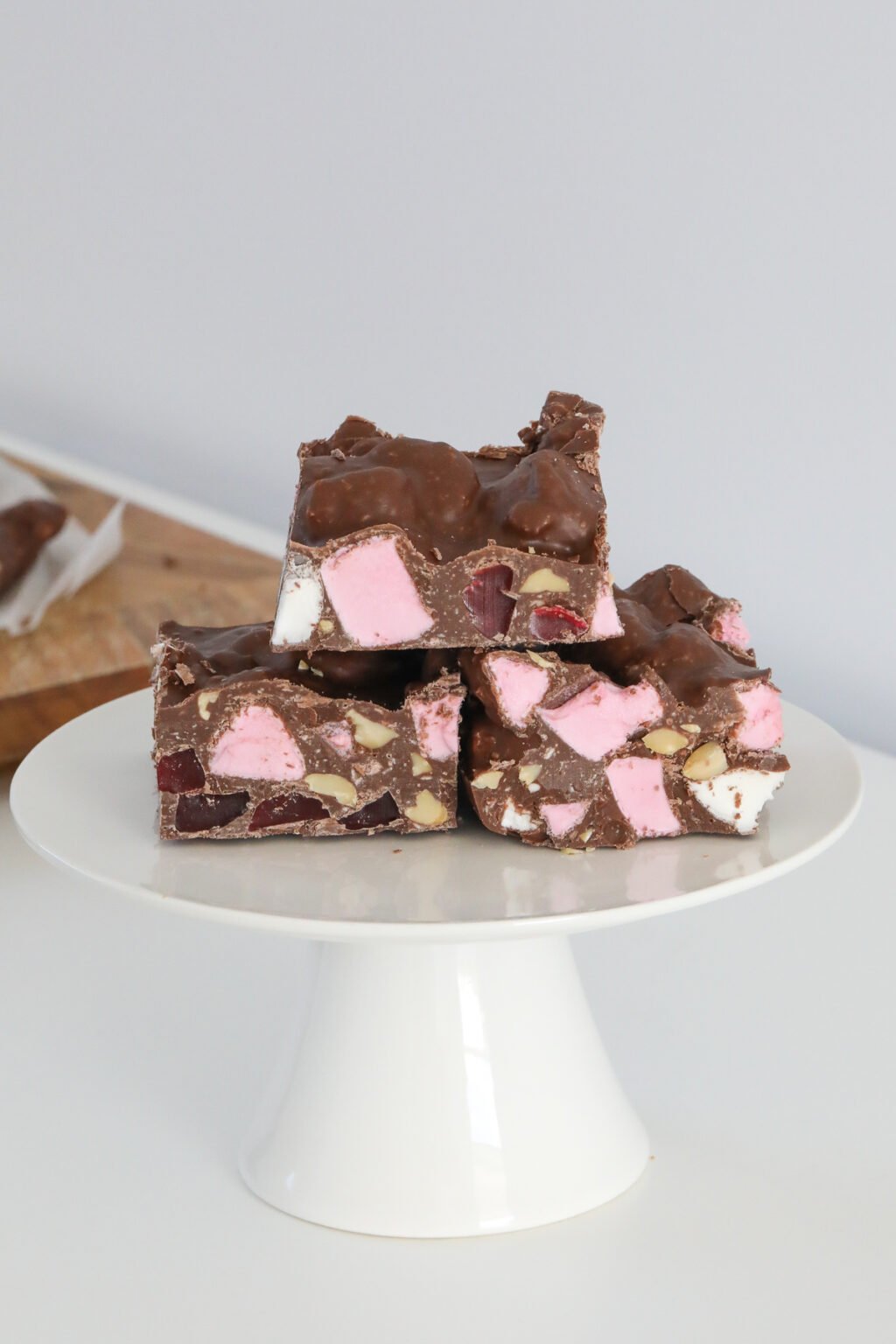 Old Fashioned Chocolate Rocky Road Recipe - Bake Play Smile