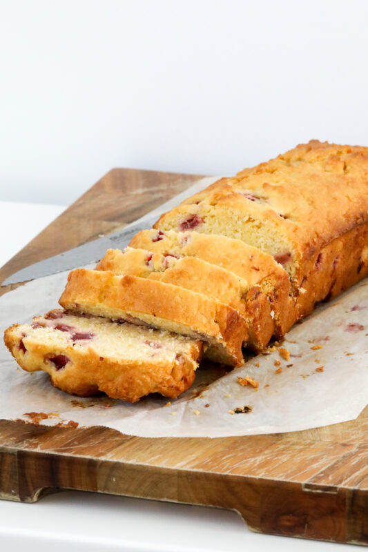 Strawberry and Yoghurt Loaf | Lunch Box Recipe - Bake Play Smile