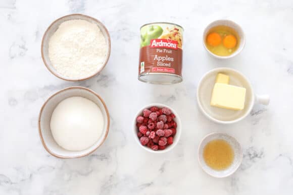 Raspberry & Apple Crumble Cake - Bake Play Smile