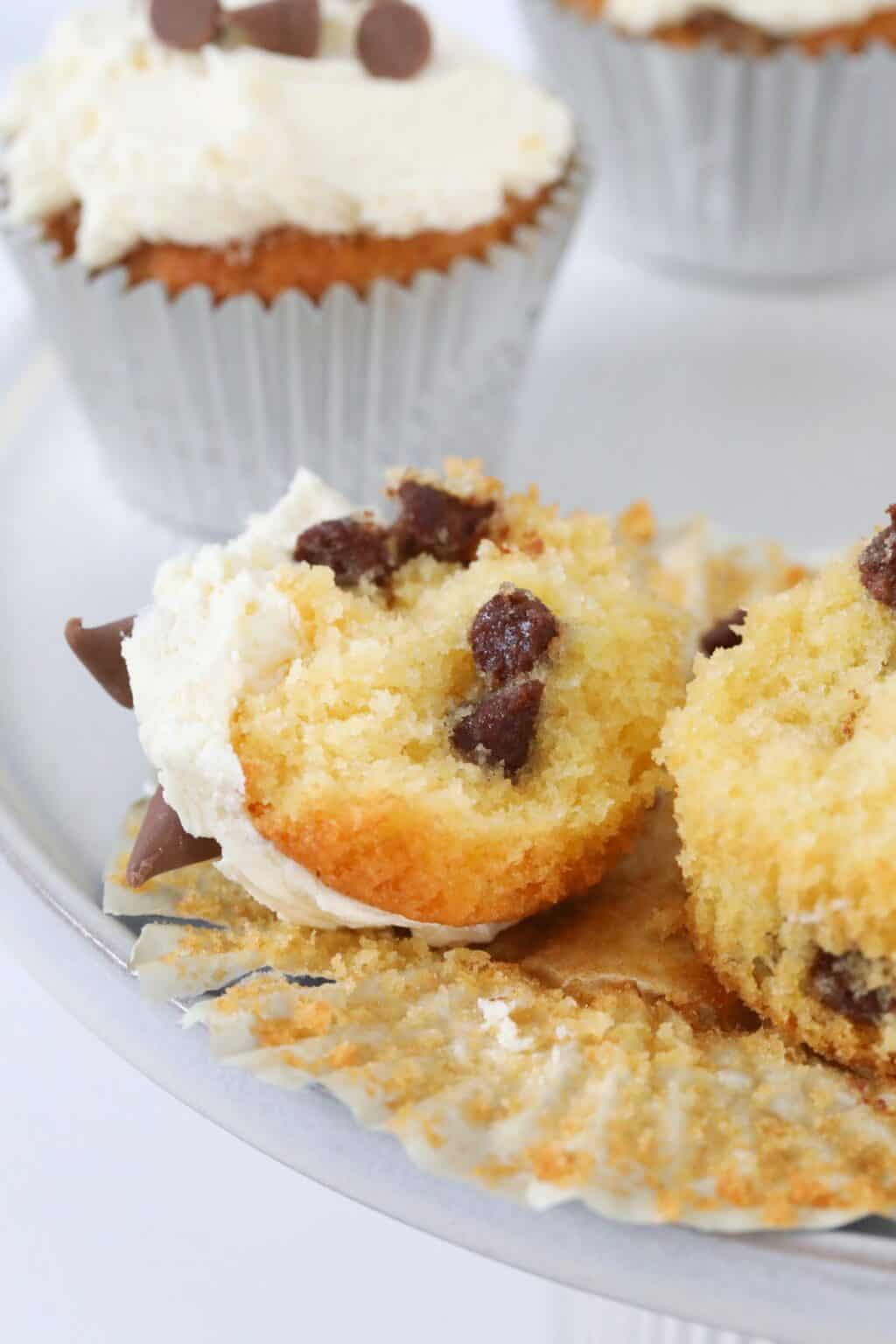 Easy Chocolate Chip Cupcakes - Bake Play Smile