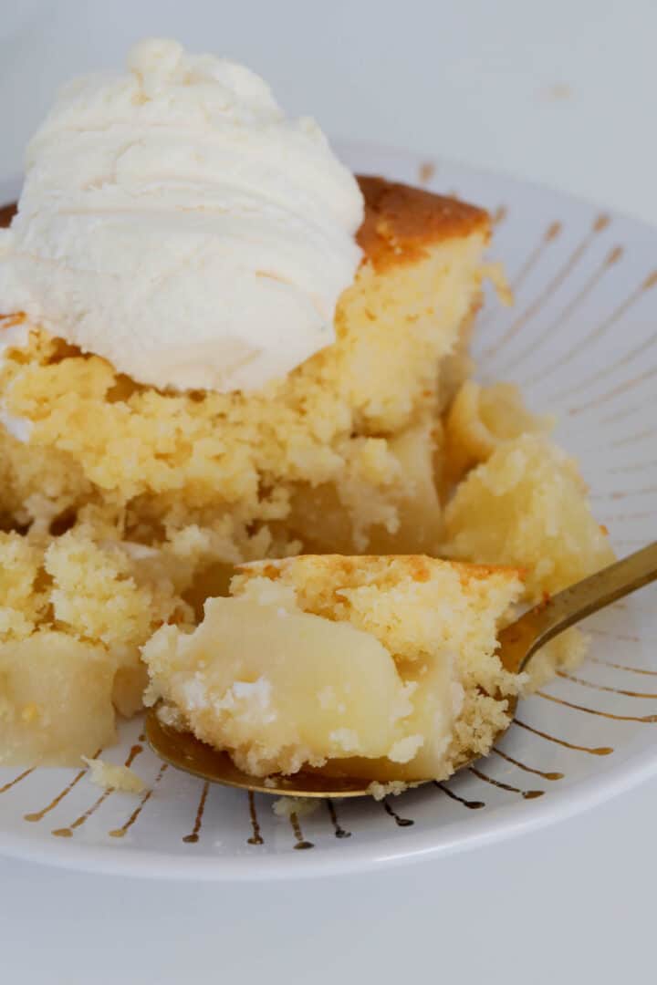 Apple Sponge Pudding | Eve's Pudding - Bake Play Smile