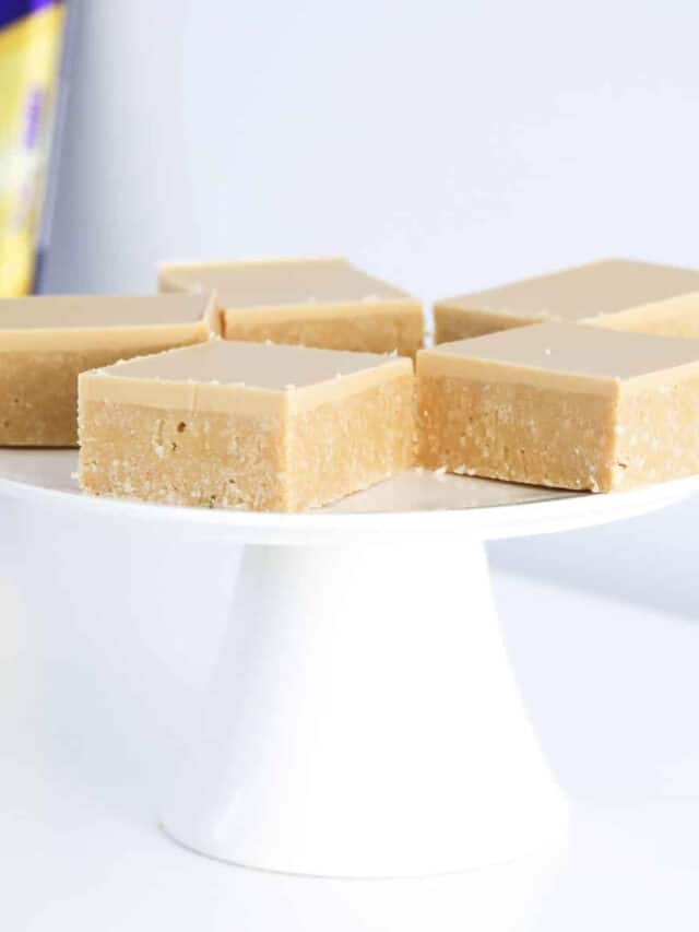 Snickers Slice | Easy No Bake Recipe - Bake Play Smile