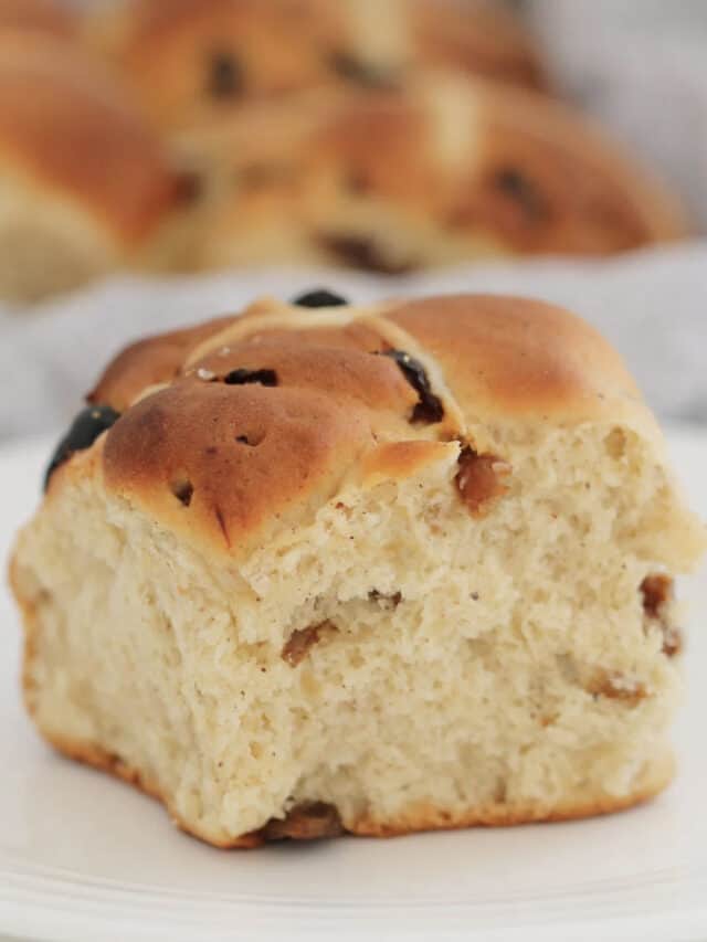 Hot Cross Bun Bread And Butter Pudding - Bake Play Smile