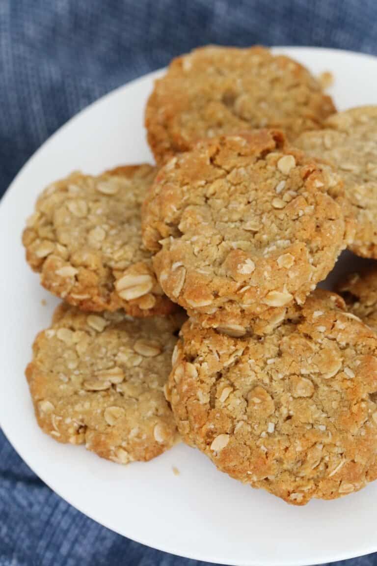 Chewy ANZAC Biscuits | Easy Recipe - Bake Play Smile