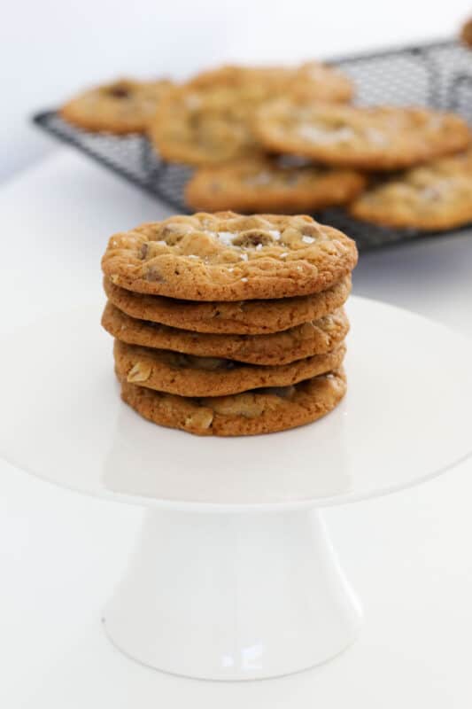 Soft & Chewy Chocolate Chip Oat Cookies - Bake Play Smile