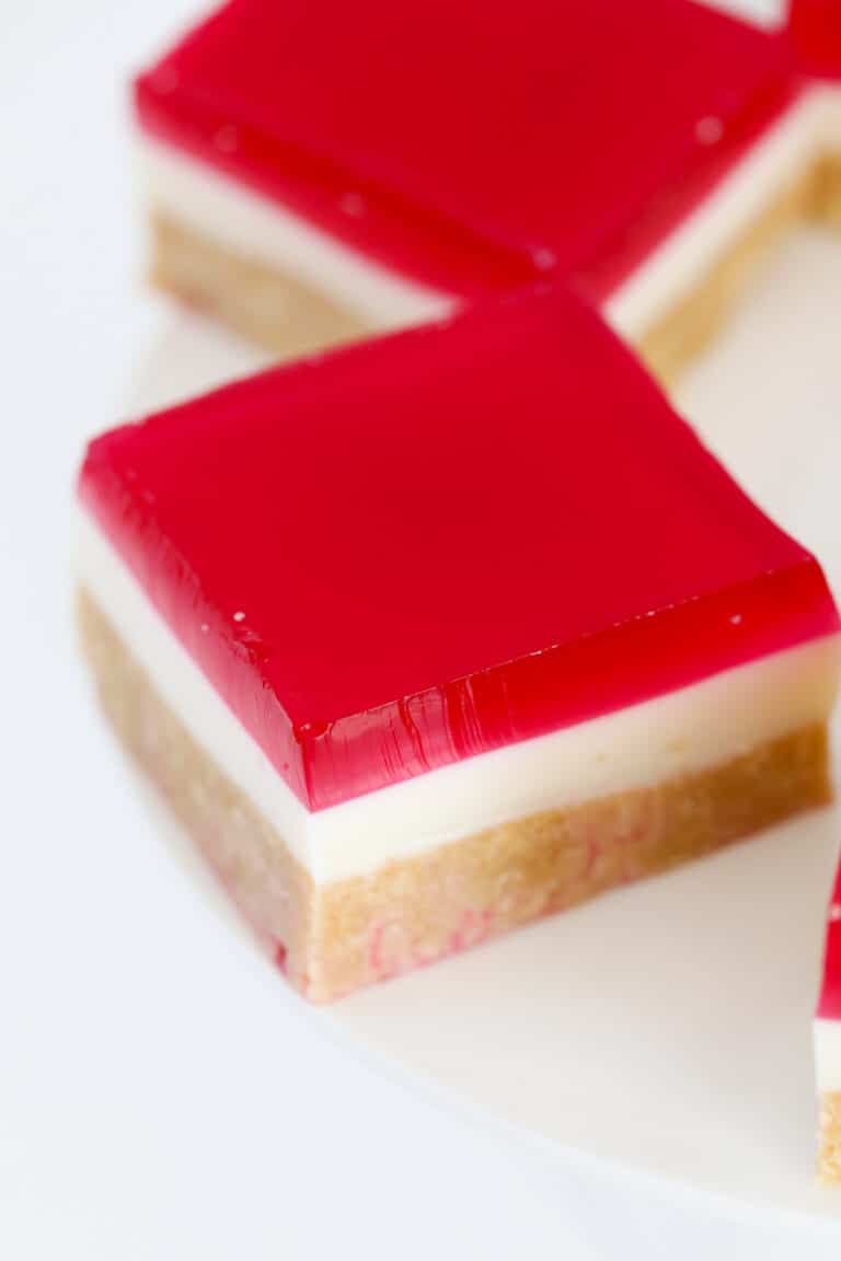 Super Easy Jelly Slice Recipe | 7 Ingredients! - Bake Play Smile