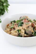 Slow Cooker Risotto - Chicken and Mushroom - Bake Play Smile